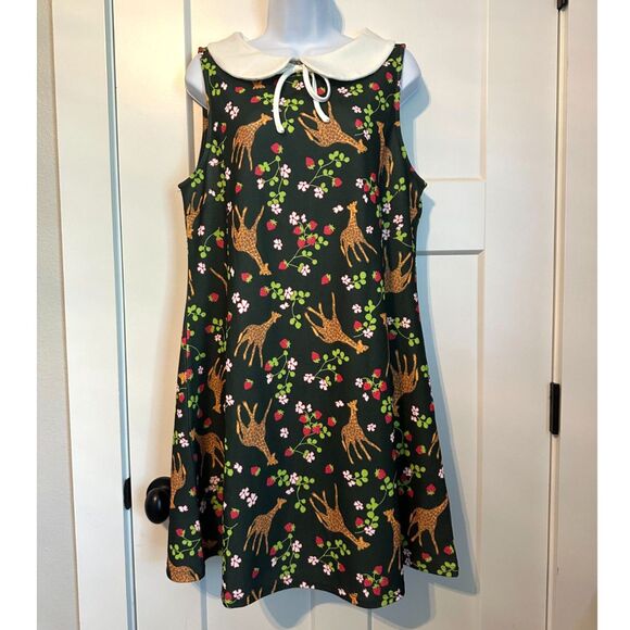 Smak Parlour | Dresses | Smak Parlour Green Sleeveless Dress Giraffe ...